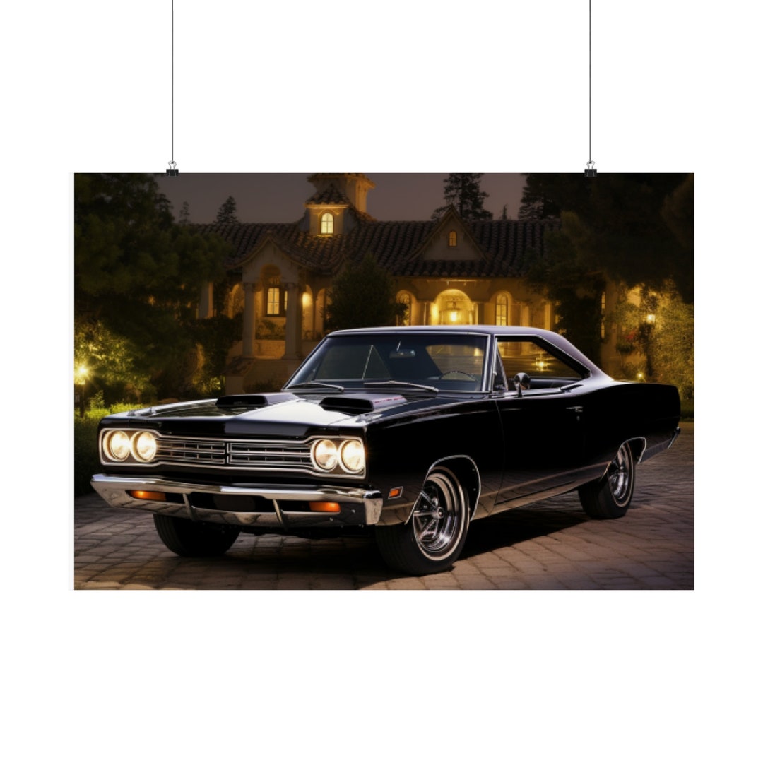 1968 Plymouth Roadrunner Hemi Matte Poster, Gift for Dad,unique Car ...