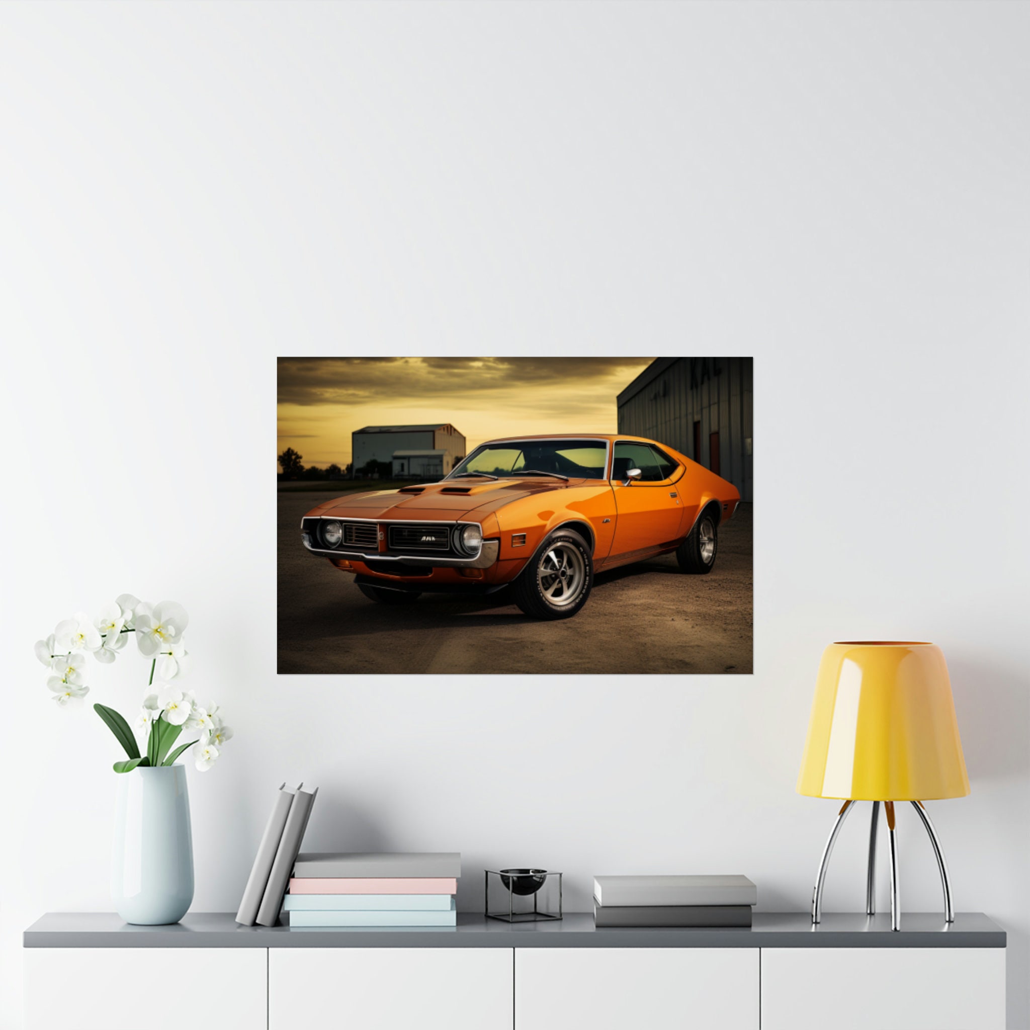 1971 AMC Javelin AMX Matte Horizontal Poster - Etsy