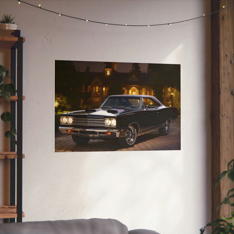 1968 Plymouth Roadrunner Hemi Matte Poster, Gift for Dad,unique Car ...