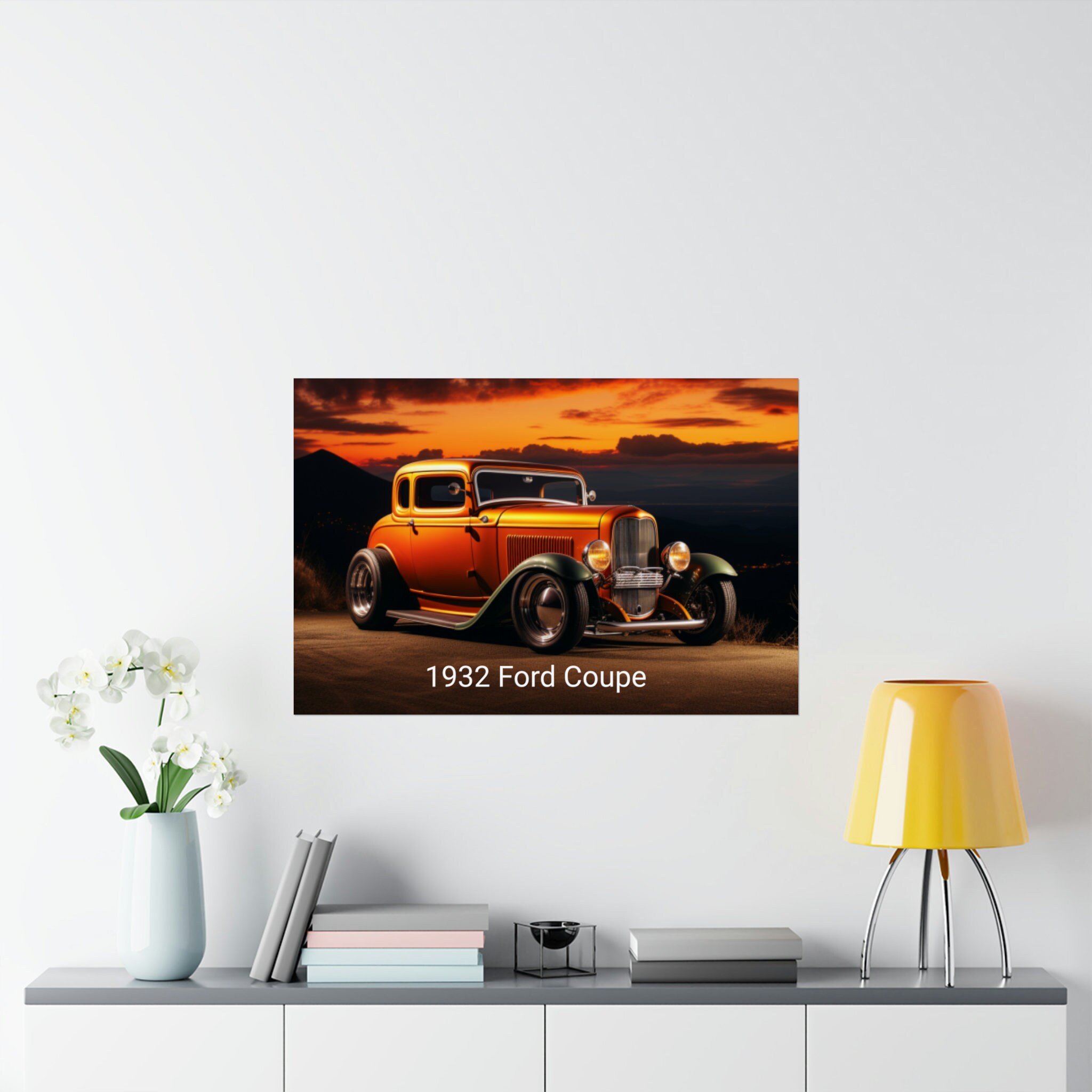 1932 Ford Coupe Vintage Car Hot Rod Art Print - Etsy