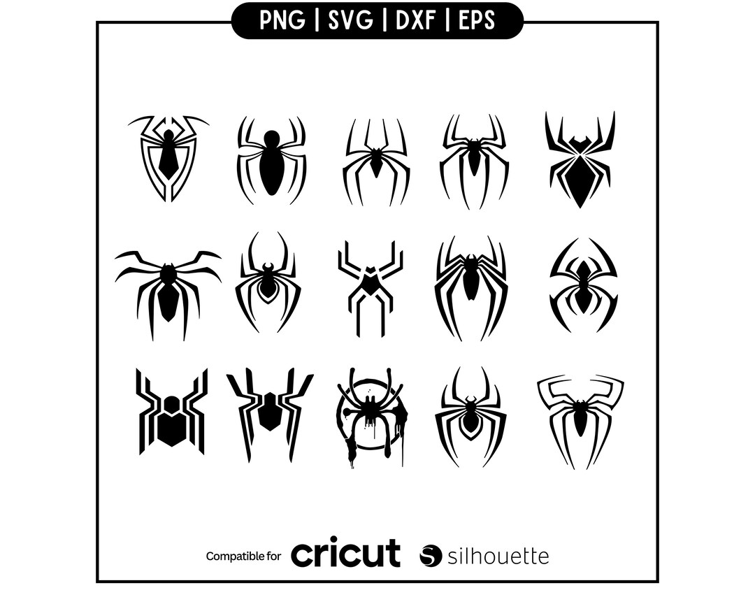Spider Hero Symbols Svg Spider Hero Emblem Svg Superhero Svg Superhero ...