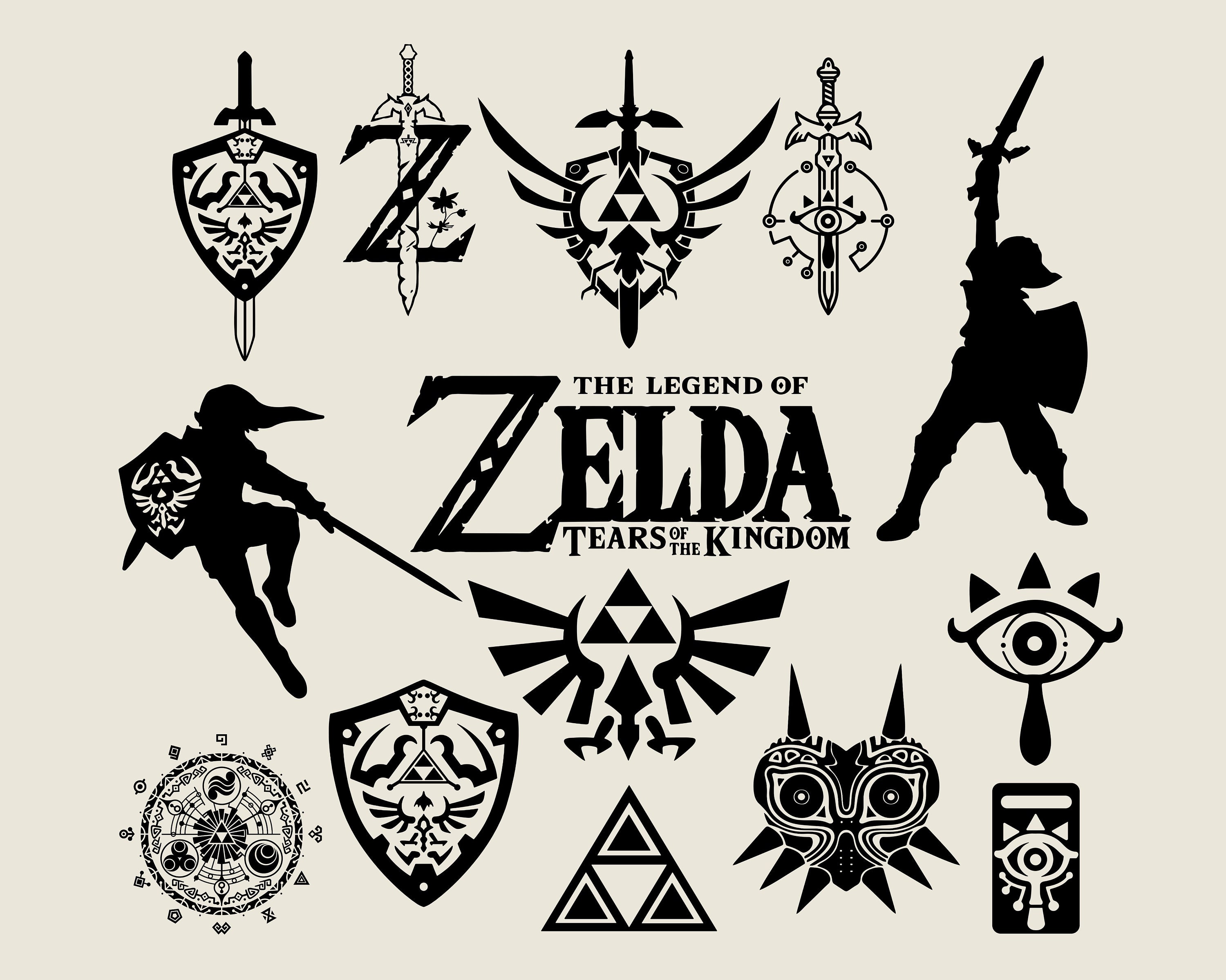 Zelda Symbol Svg Zelda Emblem Svg Zelda Tears of the Kingdom Svg Zelda ...