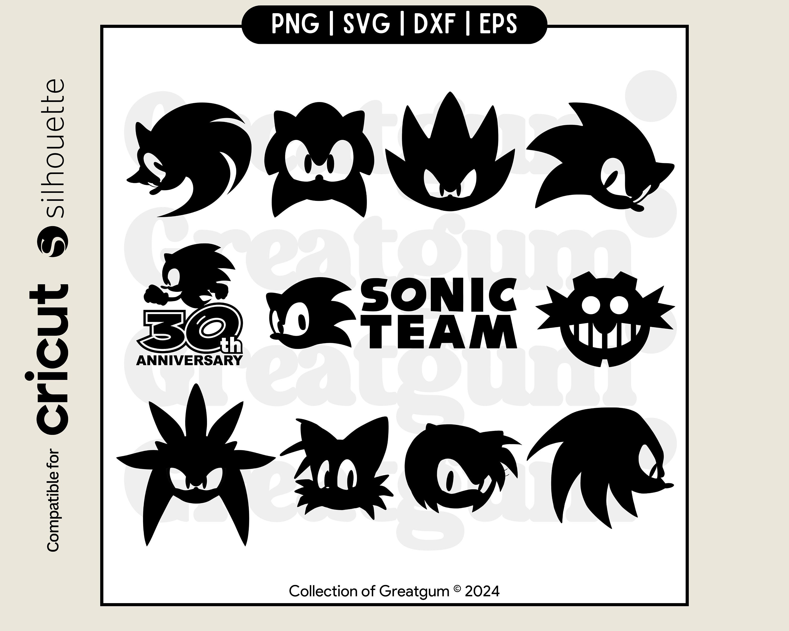Sonic Svg Decal Sticker Sonic Svg Bundle Laser Cutting Engrave Svg ...