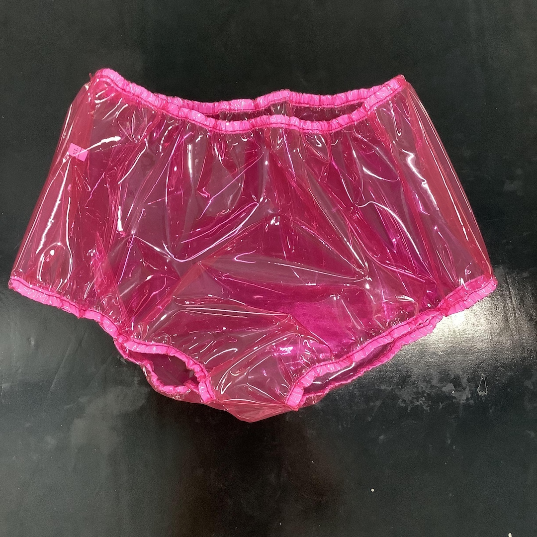 Clear PVC Panties Adult Shorts Oversized Man Male Transpartent PVC ...