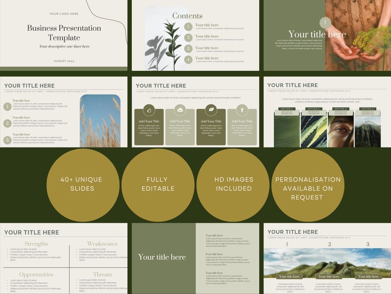 Minimal, Modern, Business Presentation Powerpoint Template | 40+ Unique ...