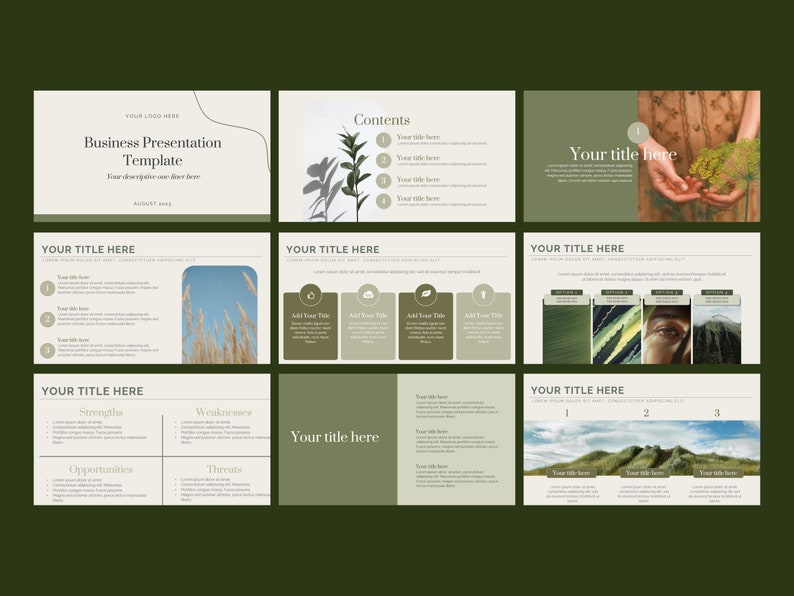 Minimal, Modern, Business Presentation Powerpoint Template | 40+ Unique ...