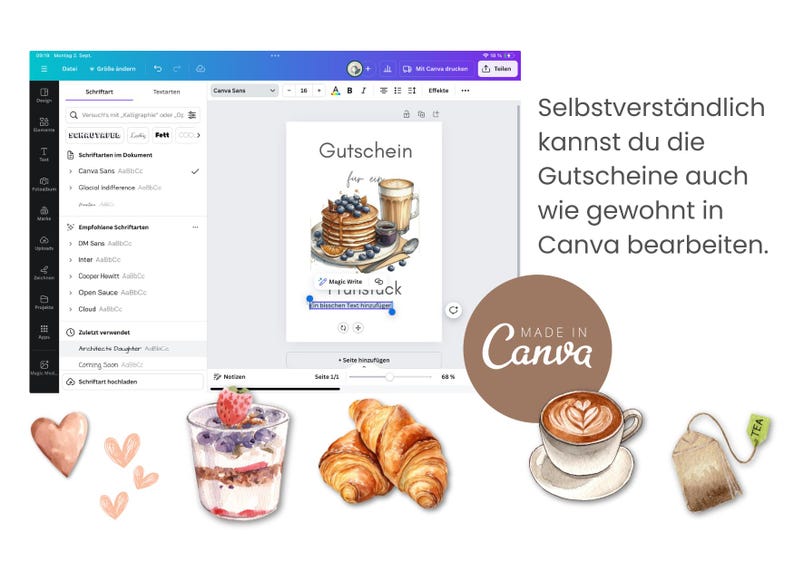 Paris Travel Voucher | Editable Voucher | Short Trip to Paris | Travel ...