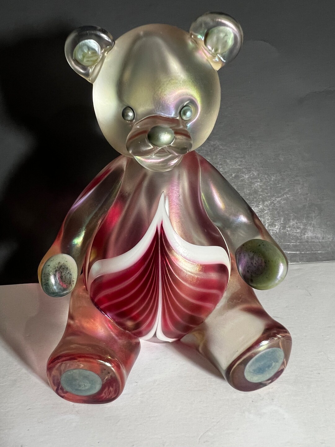 Vintage 1985 Stuart Abelman Art Glass Teddy Bear - Etsy