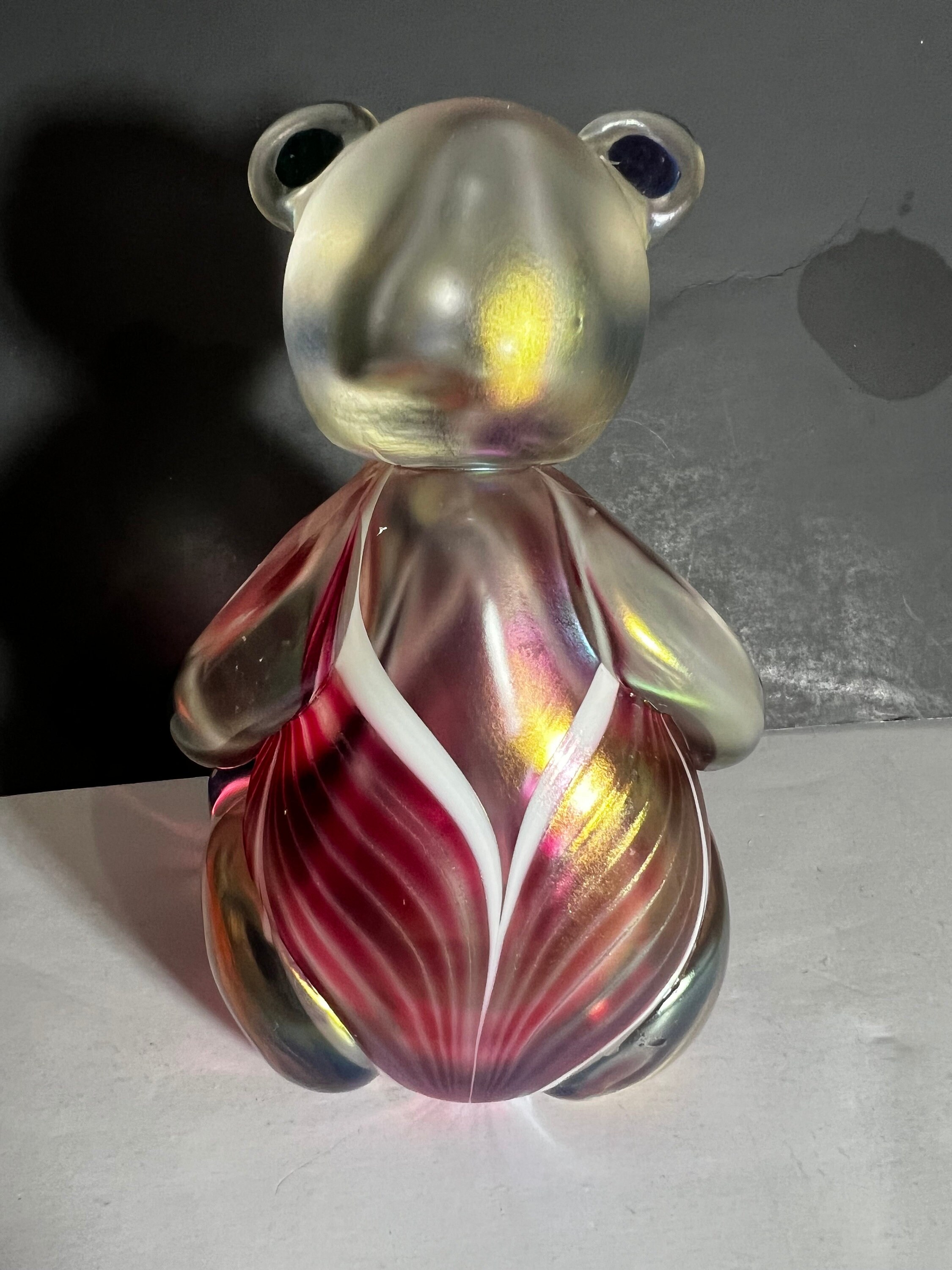 Vintage 1985 Stuart Abelman Art Glass Teddy Bear - Etsy