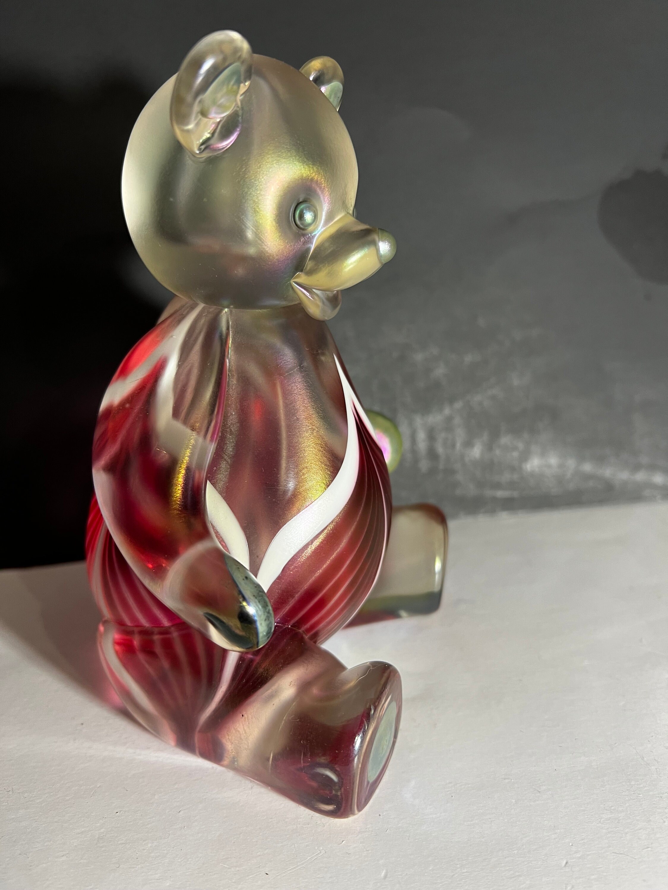 Vintage 1985 Stuart Abelman Art Glass Teddy Bear - Etsy