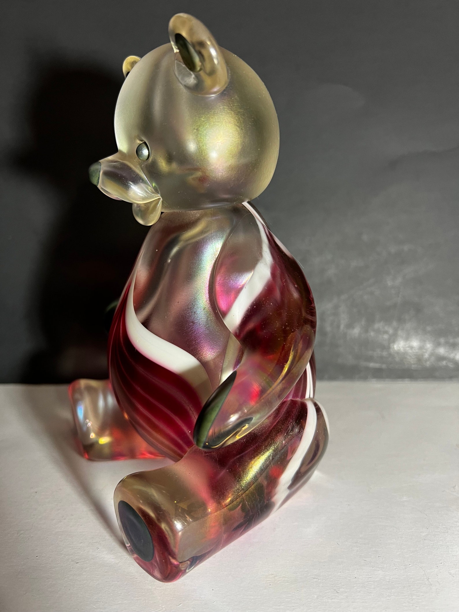 Vintage 1985 Stuart Abelman Art Glass Teddy Bear - Etsy