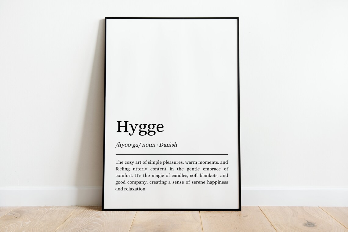 Hygge Words Around the World Posters & Wall Art - Etsy