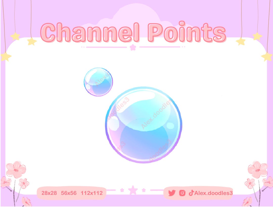 Bubbles Twitch Channel Points Icon | Twitch Channel Point Icon | Twitch ...