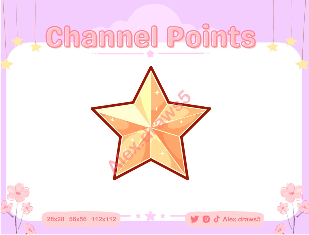 Star Channel Points for Twitch | Twitch Channel Point Icon | Twitch ...