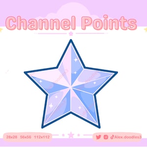 Iridescent Star Channel Points for Twitch | Twitch Channel Point Icon ...