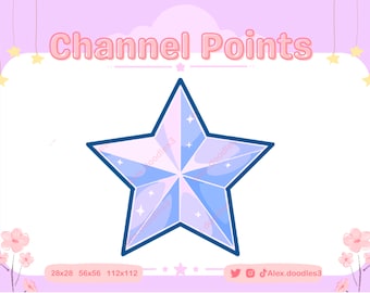 Stars Channel Points Icon - for Twitch / Discord | Stream Points | - Etsy