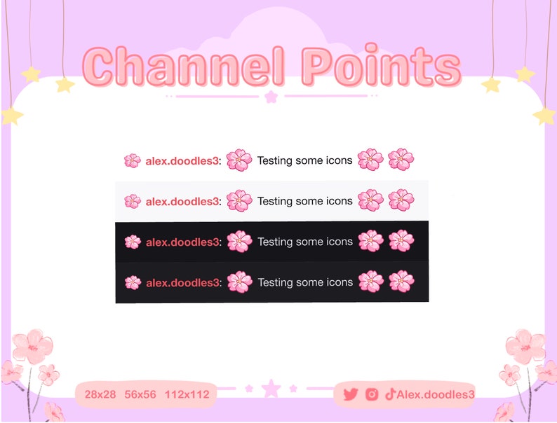 Sakura Flower (pink) Channel Points for Twitch | Twitch Channel Point ...