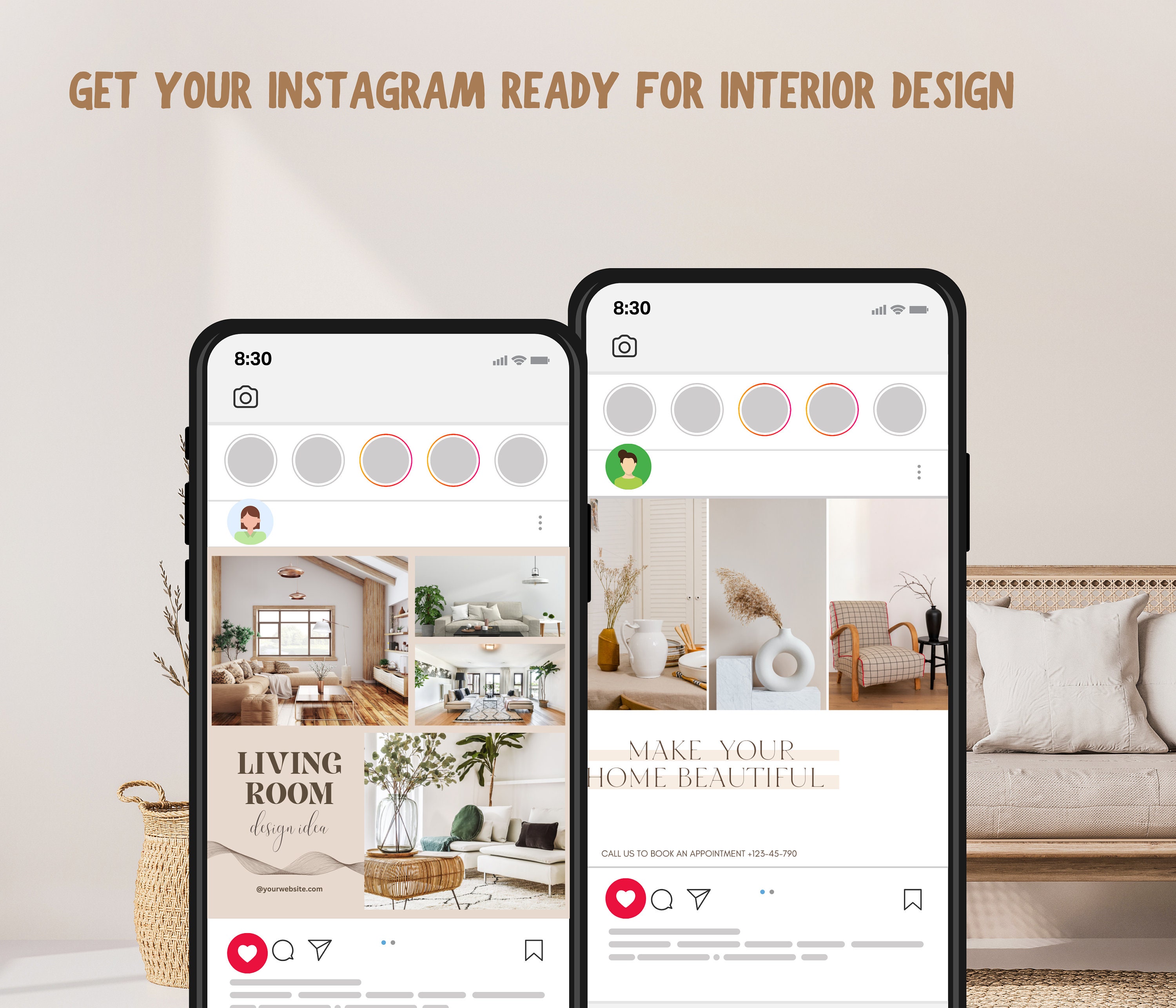 Interior Design Instagram Post, Interior Decor Content Instagram, Home ...