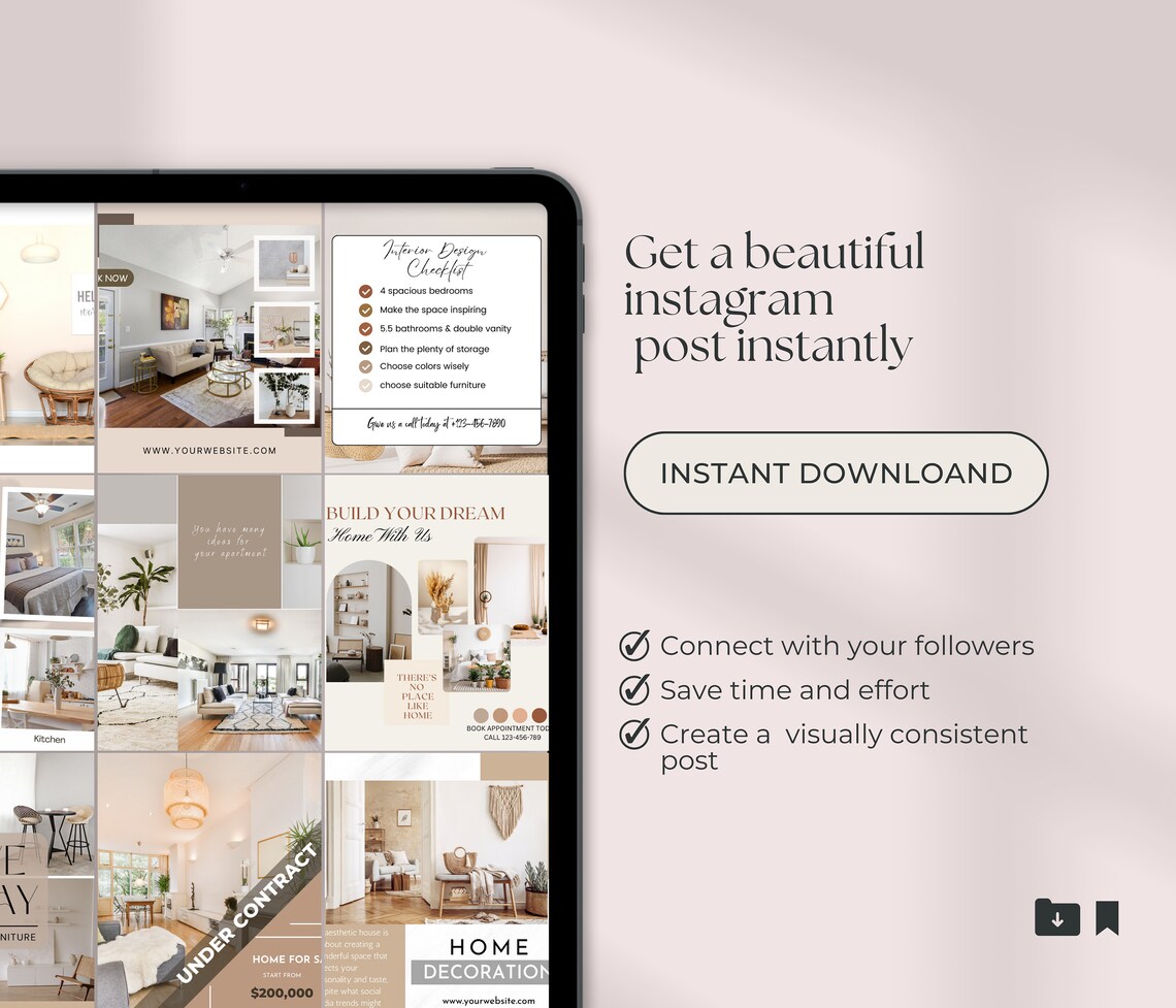 Interior Design Instagram Post, Interior Decor Content Instagram, Home ...