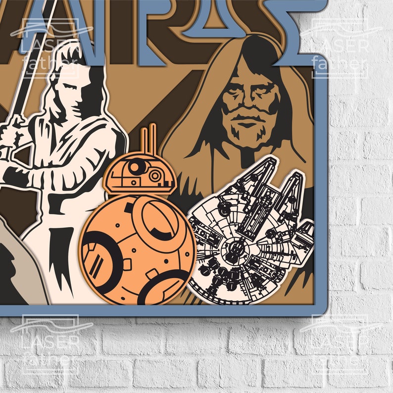 Star Wars SVG, Laser Ready DXF Files, Glowforge Templates, Instant ...