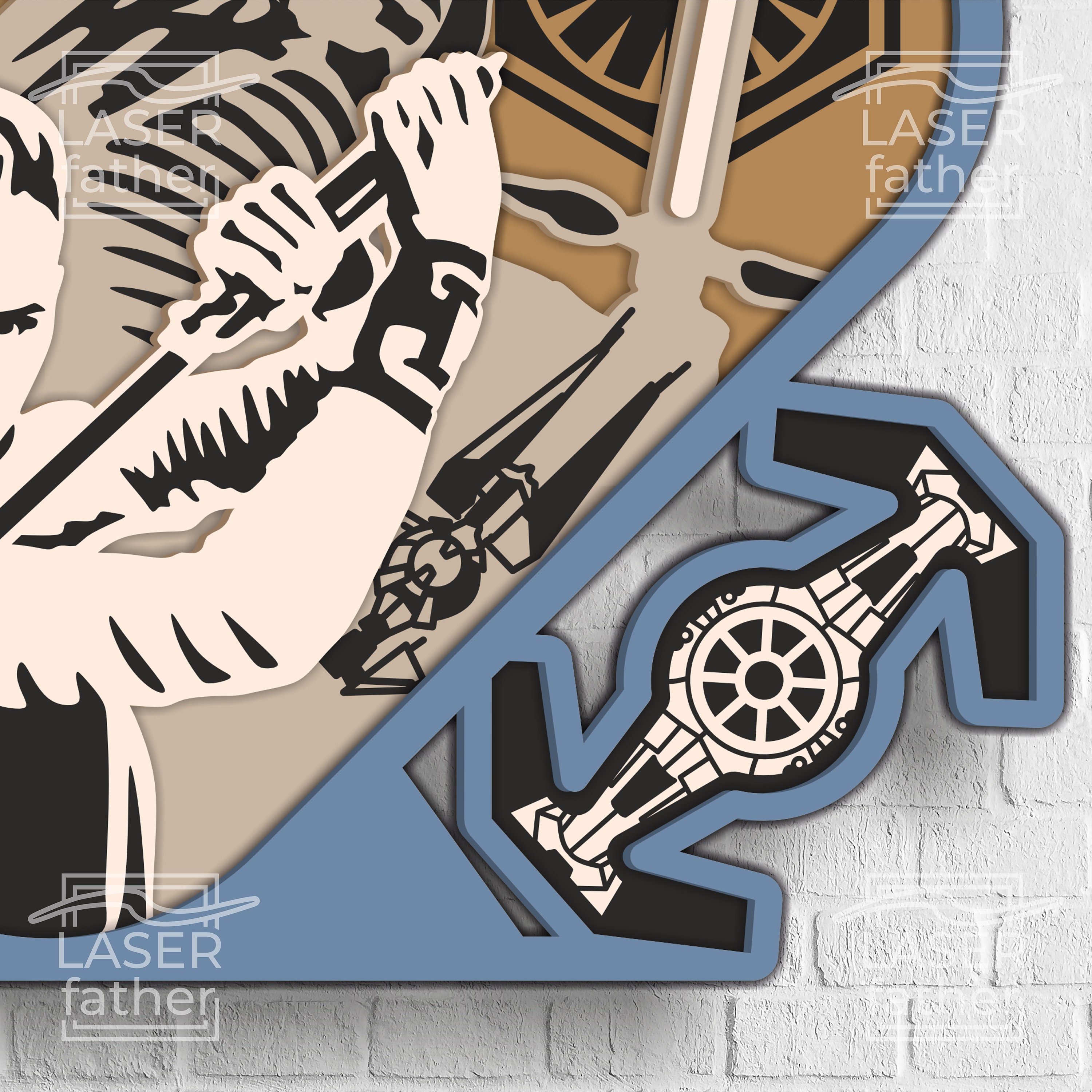 Star Wars SVG, Plywood Laser Cut, CNC Plasma Files, Layered Design ...
