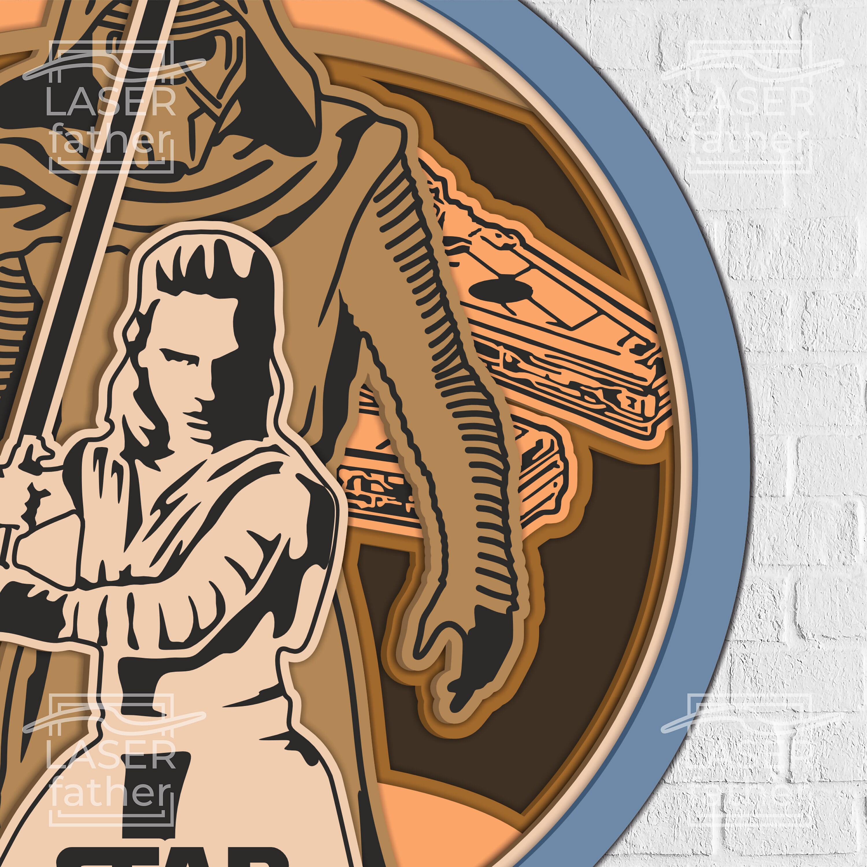 BB8 Droid SVG, Star Wars Multilayer, Plywood Laser Cut, Cricut Paper ...