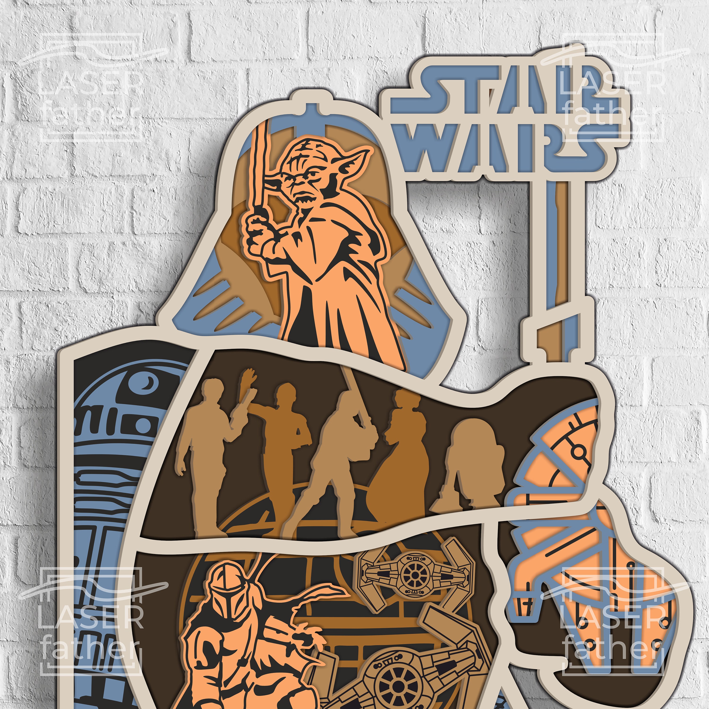 Darth Vader Silhouette, Star Wars Characters SVG, Yoda, Boba Fett ...