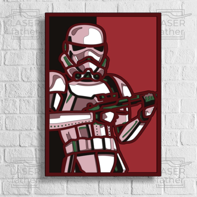 Stormtrooper SVG, Star Wars Cricut, Glowforge Projects, Laser Cutting ...