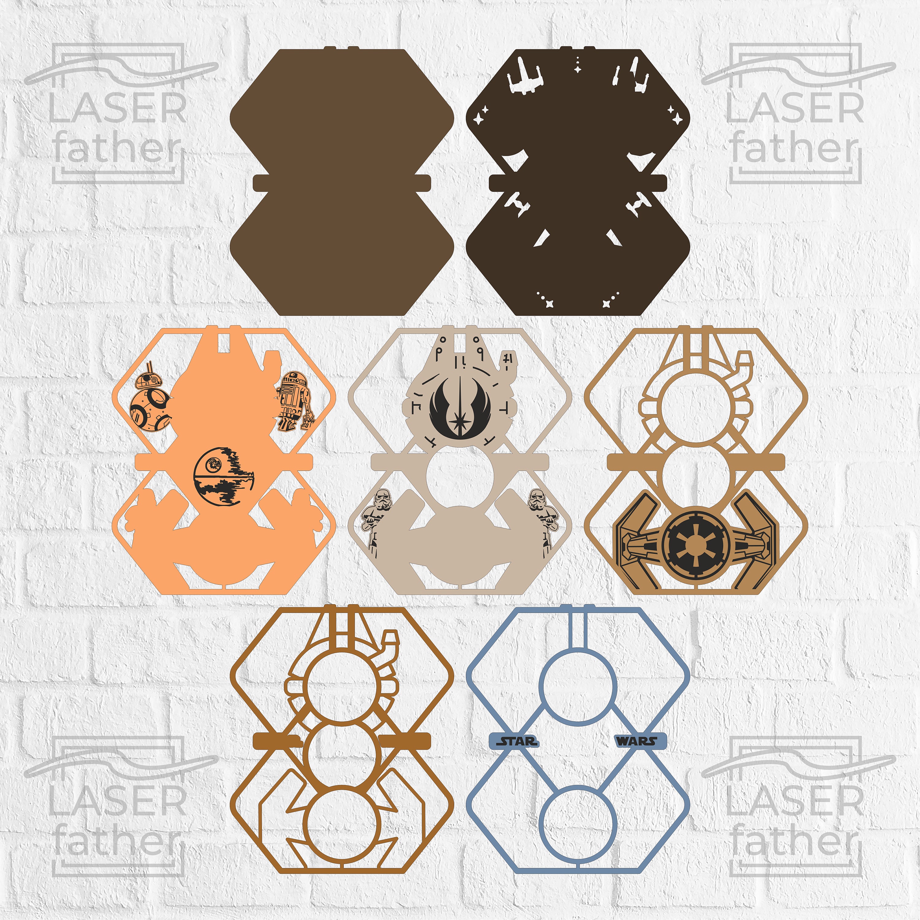 Jedi Order, Sith Empire, Multilayer SVG, Laser Cut Design, Star Wars ...