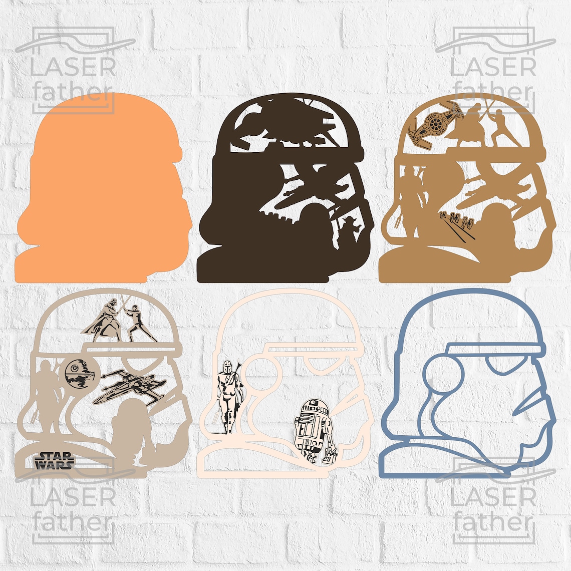 Stormtrooper SVG, Star Wars DXF, Cricut Projects, 3D Wood Laser Cut ...