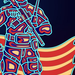 3D Soldier SVG Layered Design, Digital Download Files Png Ai Cdr Dxf ...