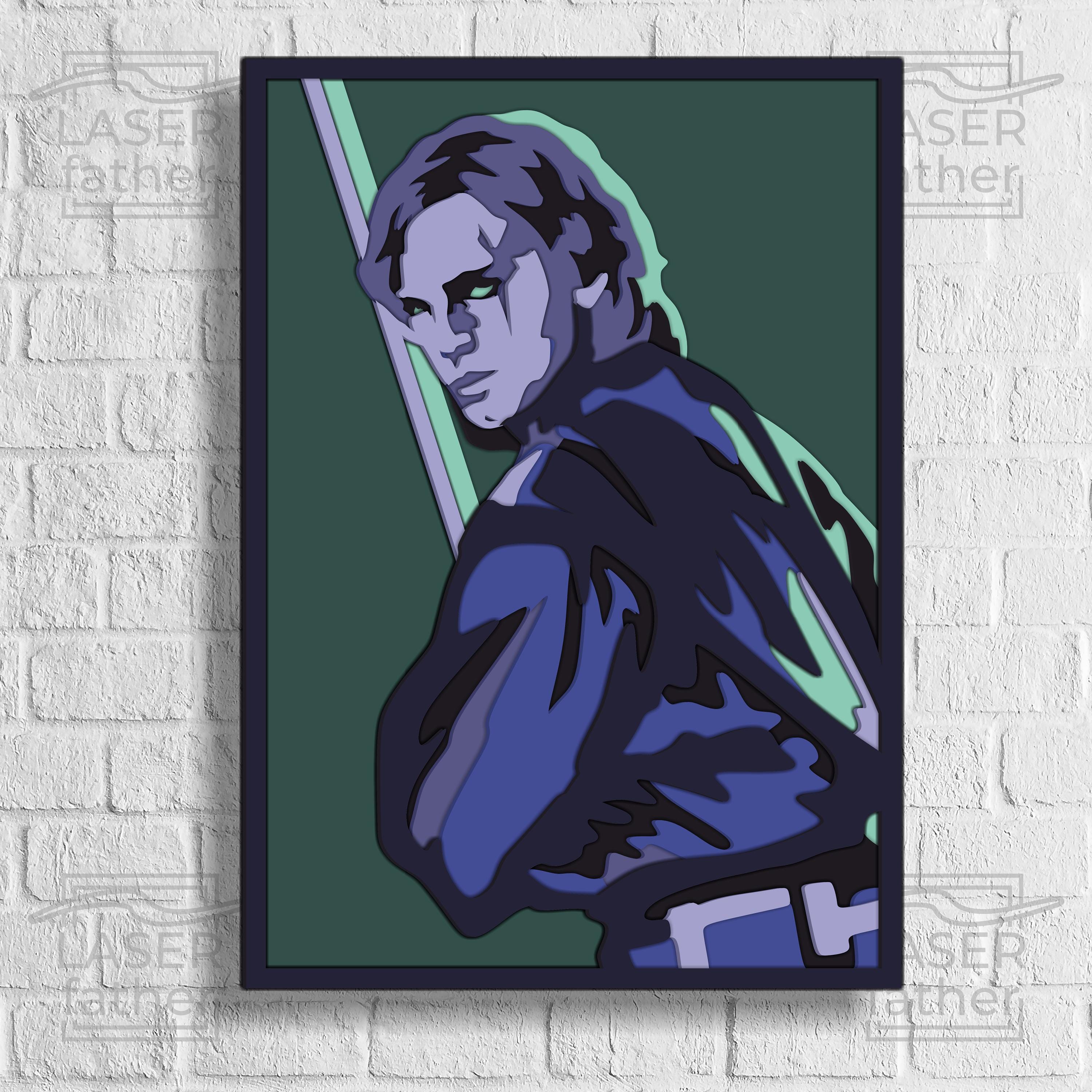 Anakin Skywalker SVG, Darth Vader DXF, Star Wars Laser Cut File ...