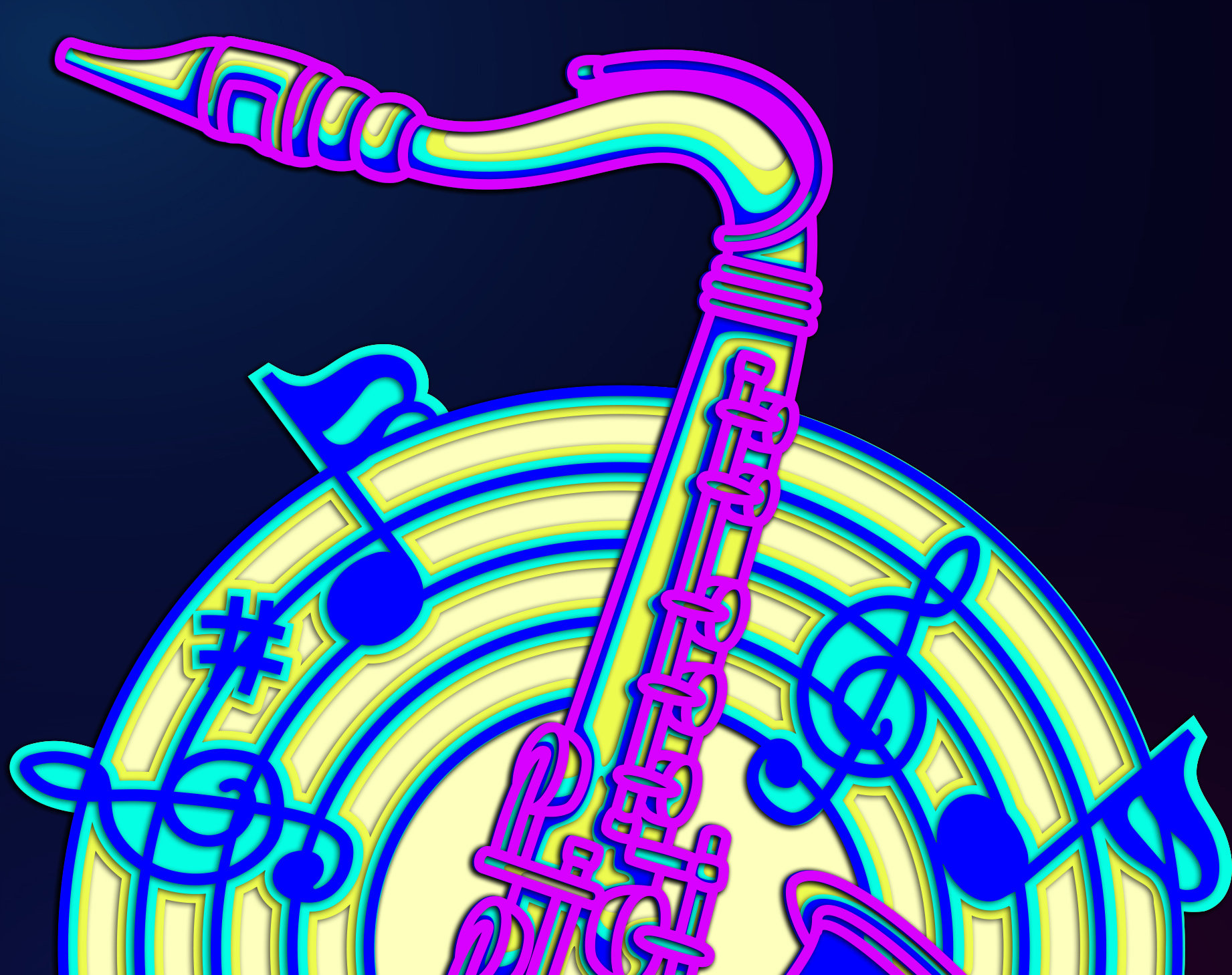 Saxophone 3D Layered SVG Laser Cut File, Digital Download Files Png Ai ...
