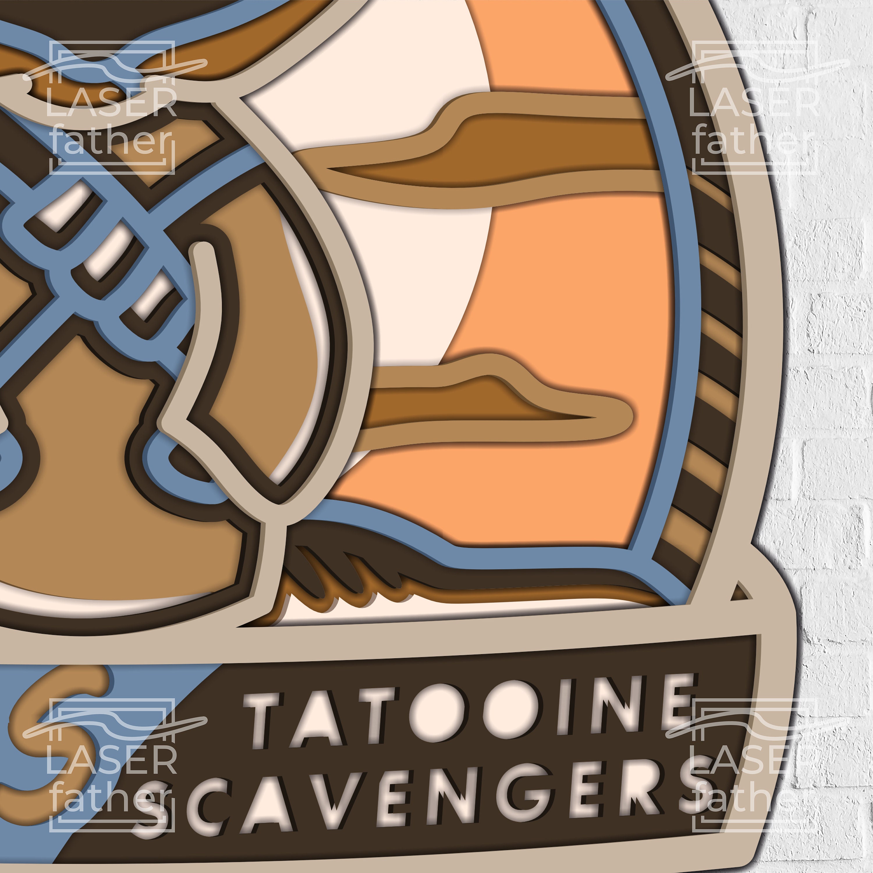Jawa SVG, Tatooine Scavengers, Laser Ready DXF Files, Star Wars Layered ...