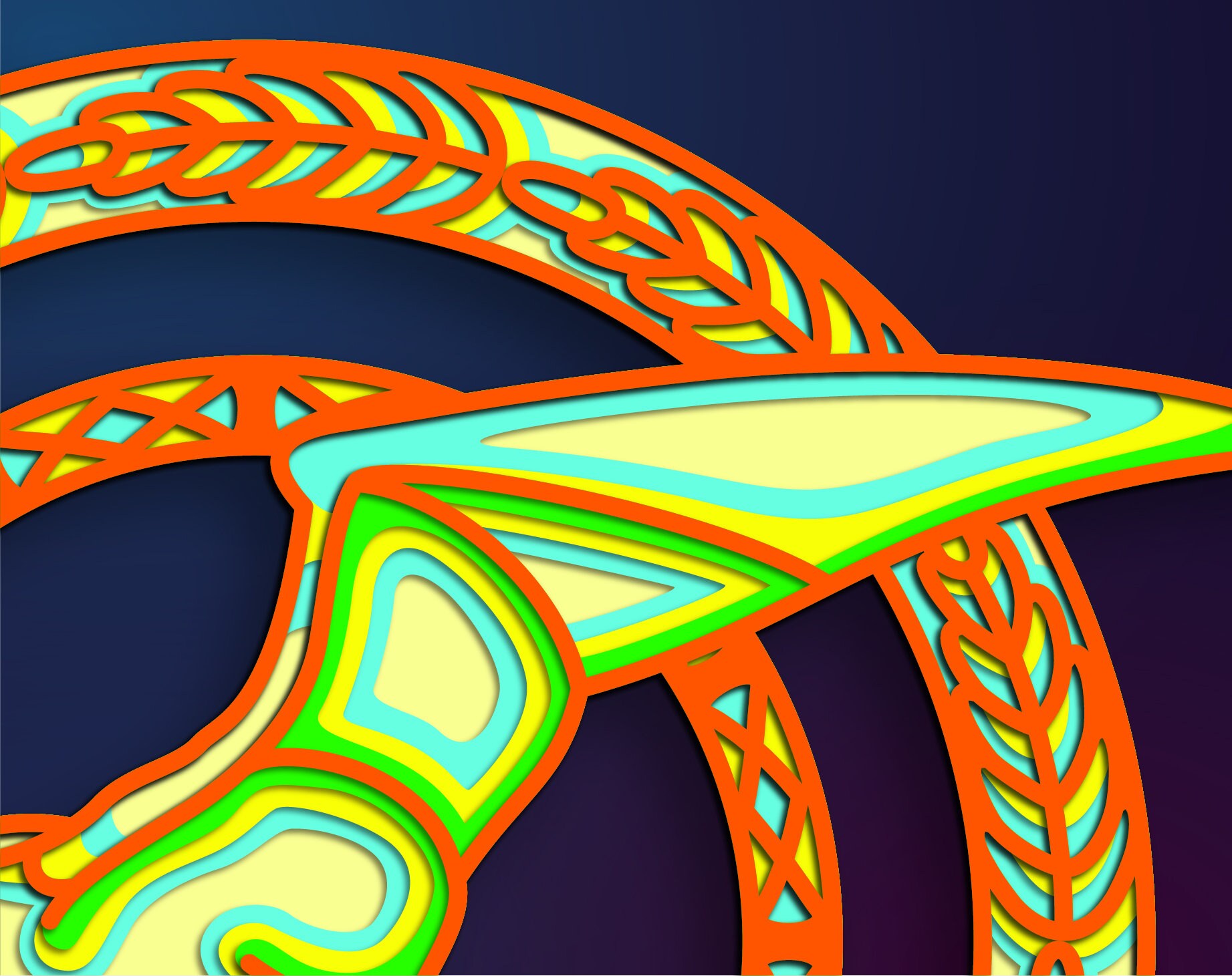 Pterodactyl 3D Layered SVG File, Digital Download Files Png Ai Cdr Dxf ...