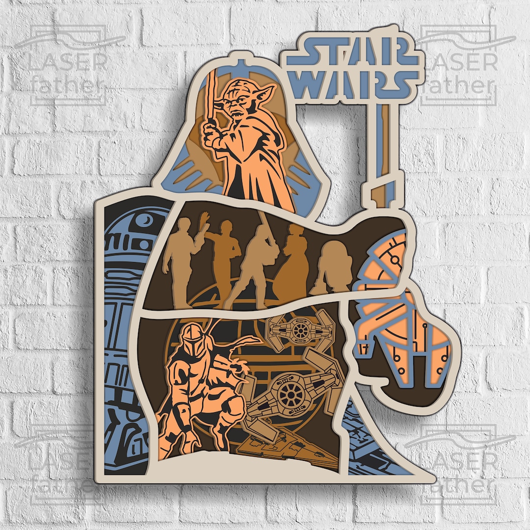 Darth Vader Silhouette, Star Wars Characters SVG, Yoda, Boba Fett ...