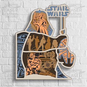 Darth Vader Silhouette, Star Wars Characters SVG, Yoda, Boba Fett ...