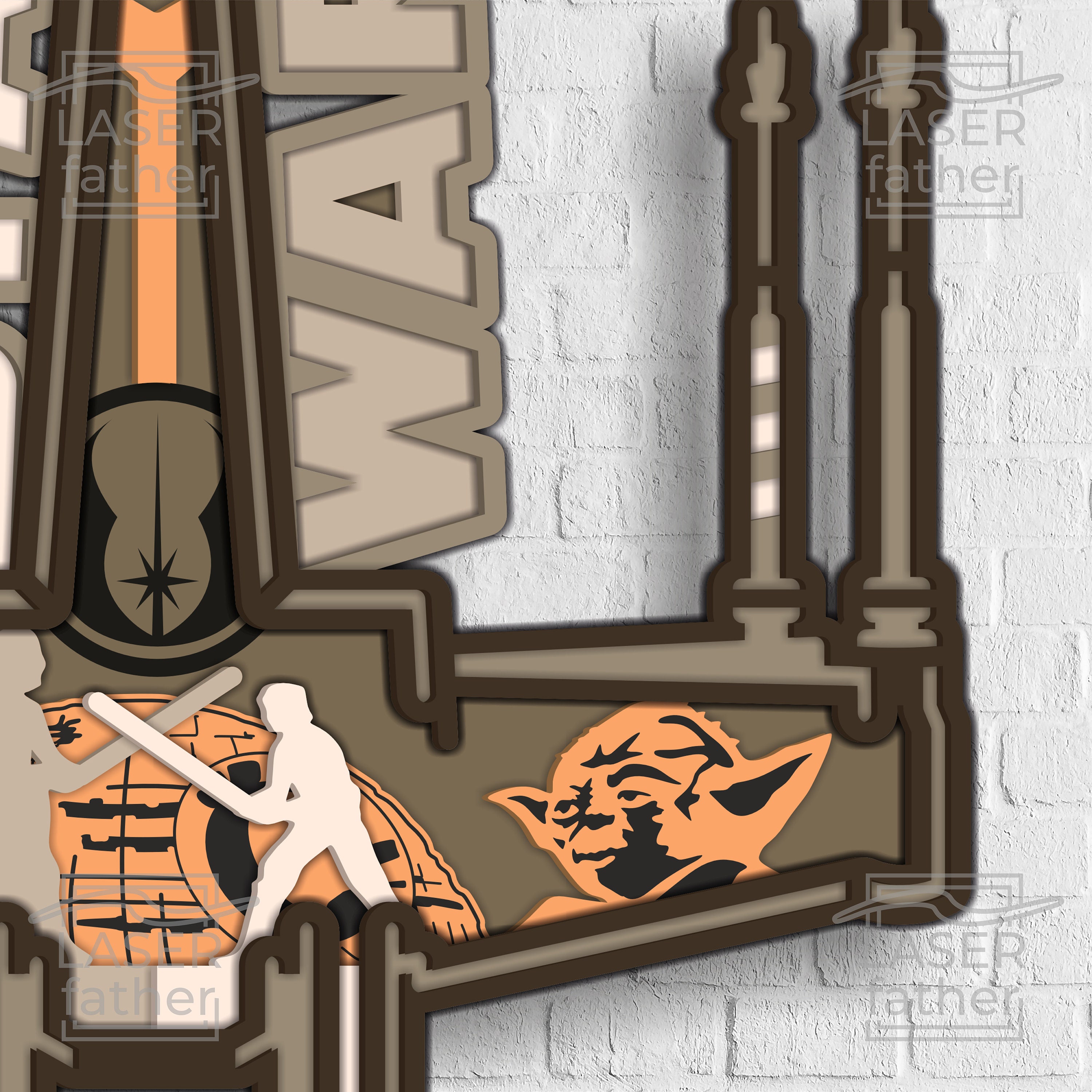 X Wing SVG, Jedi, Sith, Star Wars Laser Cut File, Multilayer Art ...