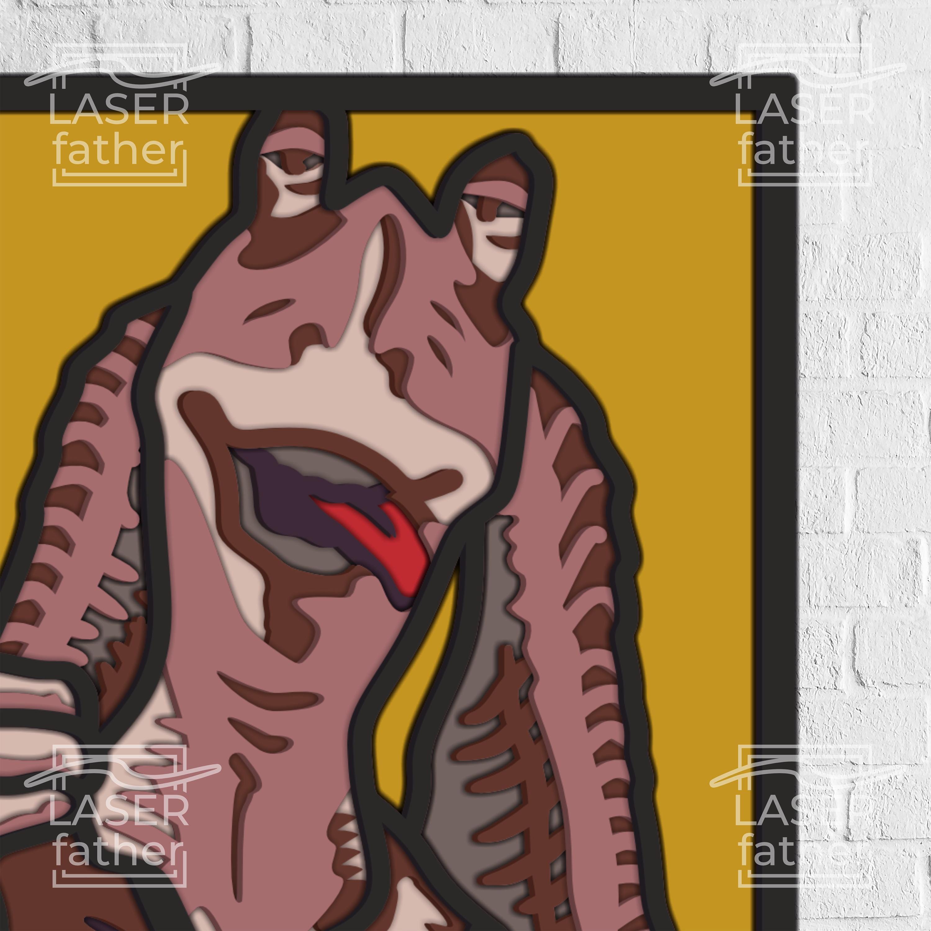 Jar Jar Binks SVG, Star Wars Laser Cut File, Instant Digital Download ...