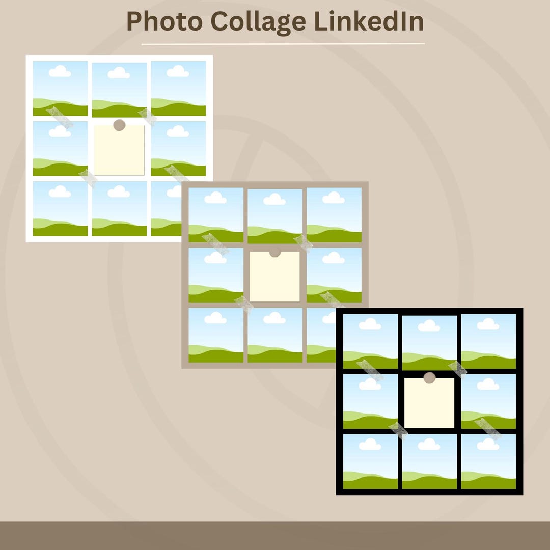 Canva Photo Collage Linkedin - Etsy