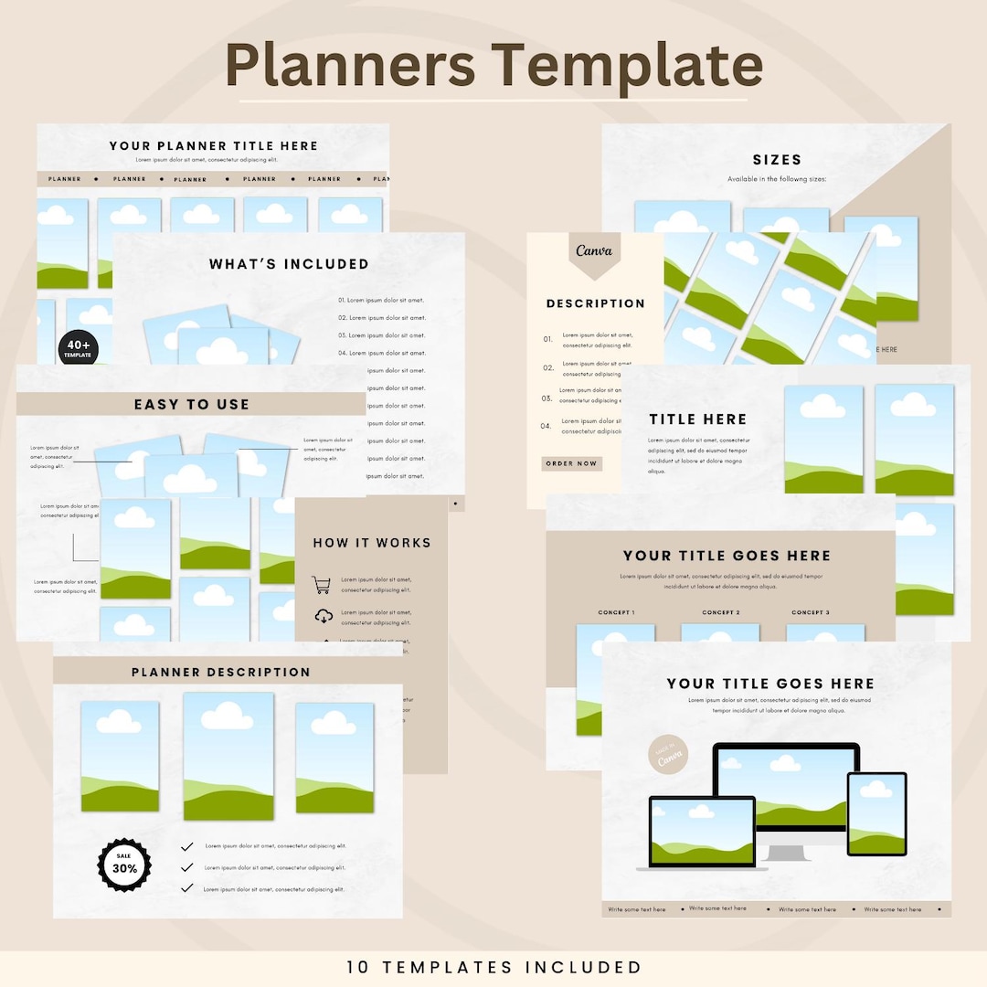 Downloadable Templates for Canva - Etsy