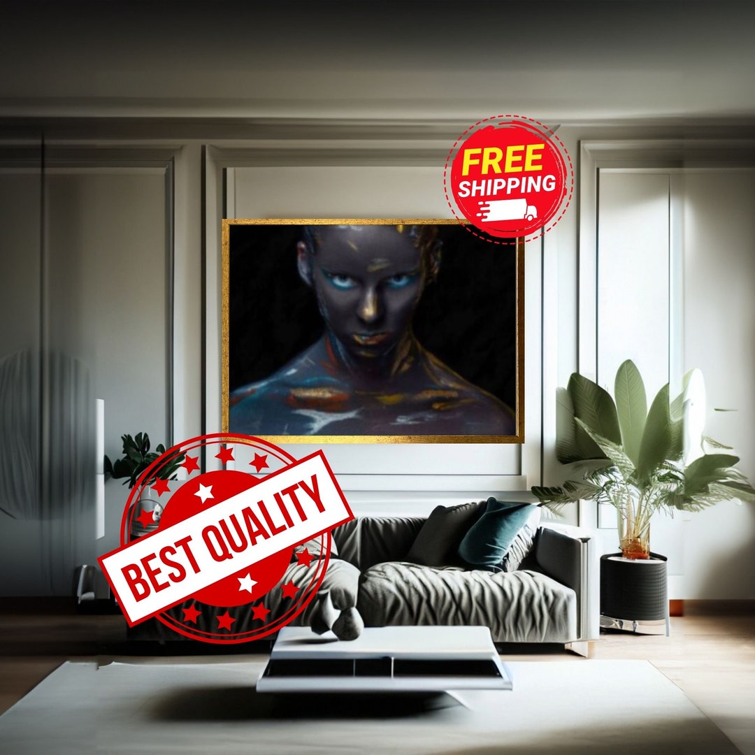 Black Woman Model Canvas Wall Art Canvas Design Home Decor - Etsy