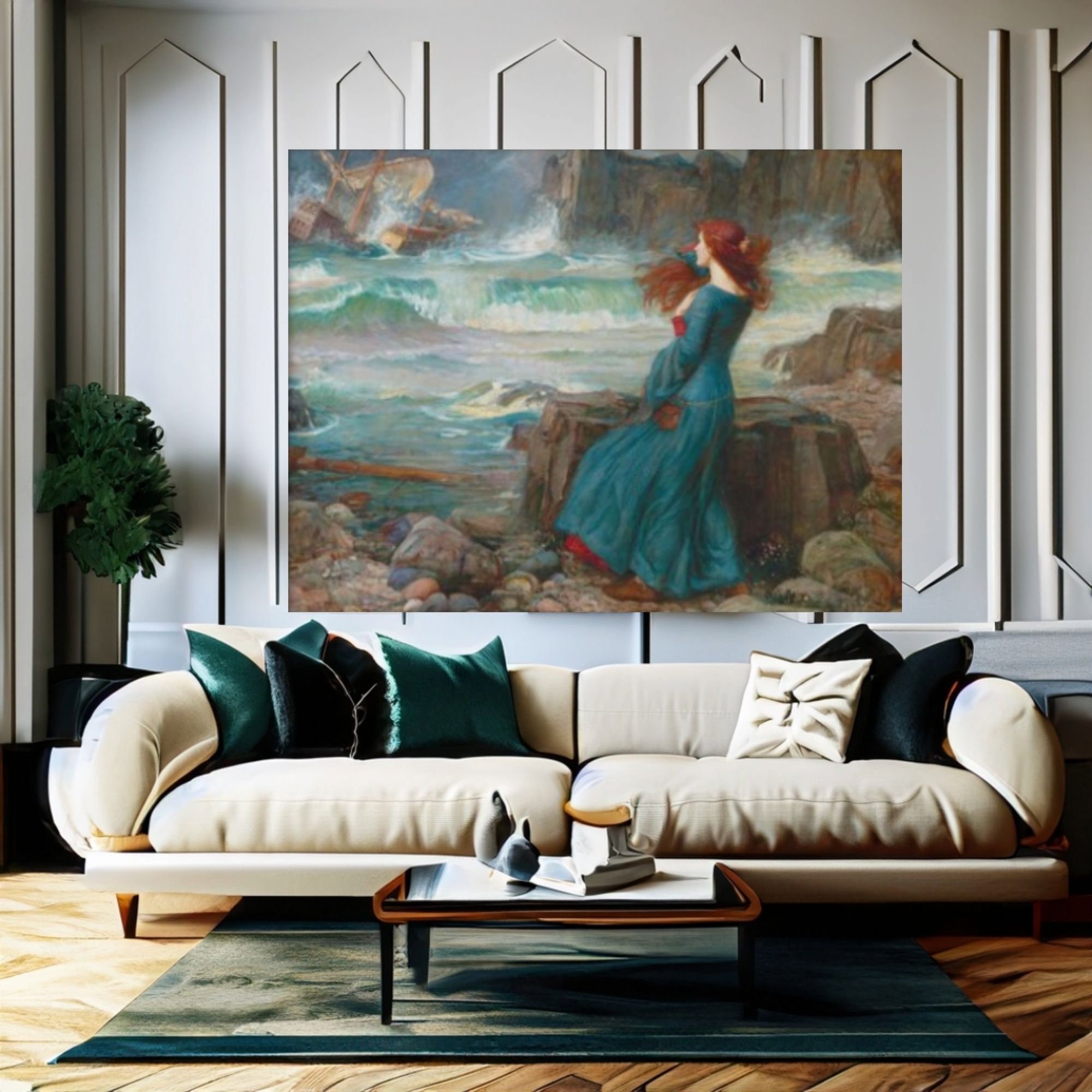 John William Waterhouse Miranda the Tempest 1916 Canvas Wall Art Poster ...