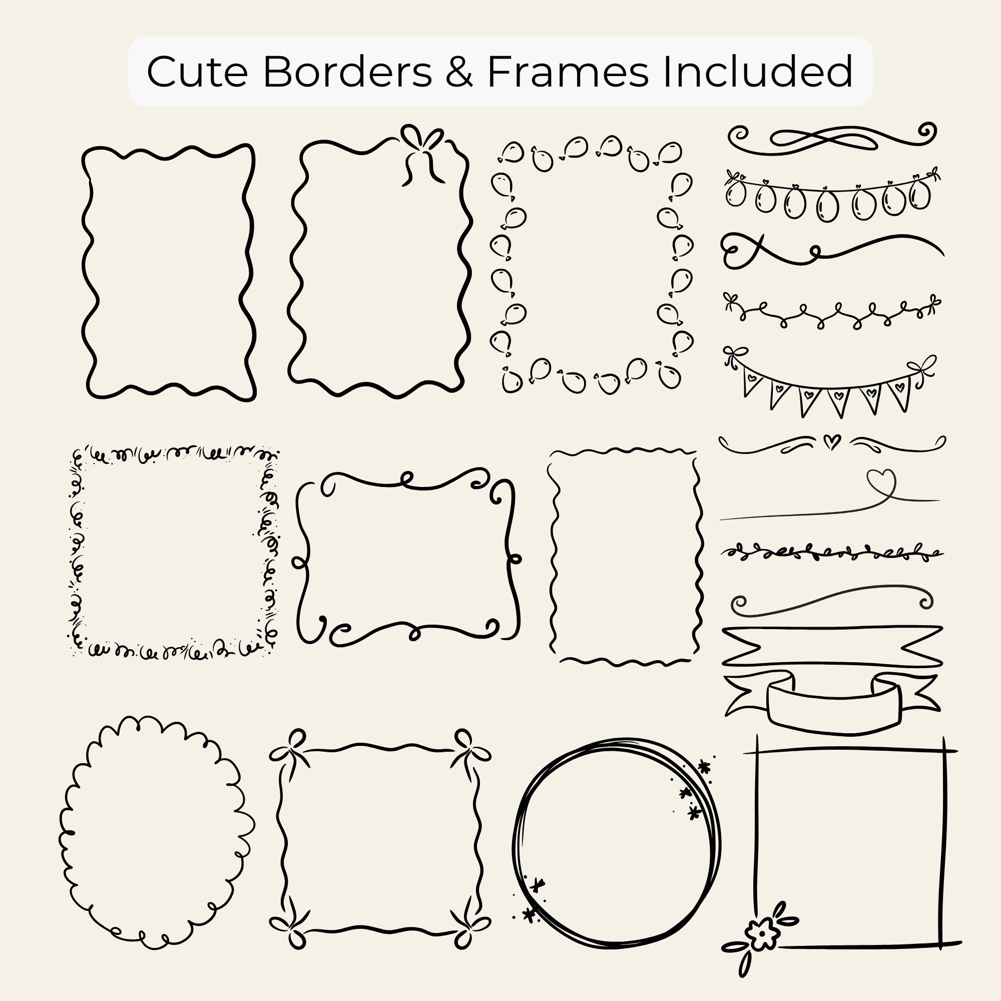 Hand-drawn Baby Clipart Icons: 70+ Baby Shower Doodles (SVG, PNG, PDF ...