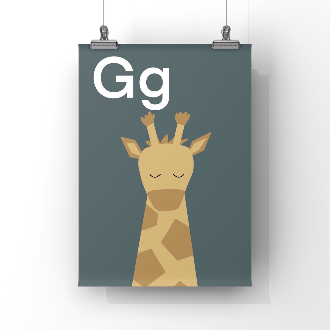 Gg Giraffe Alphabet Digital Download - Etsy