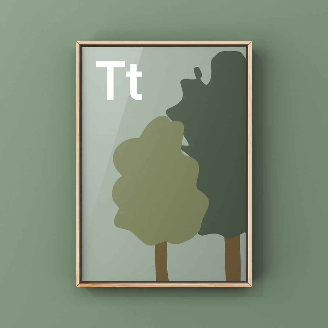 Tt Tree Alphabet Print - Etsy