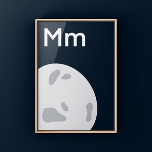 Mm Moon Alphabet Digital Download - Etsy