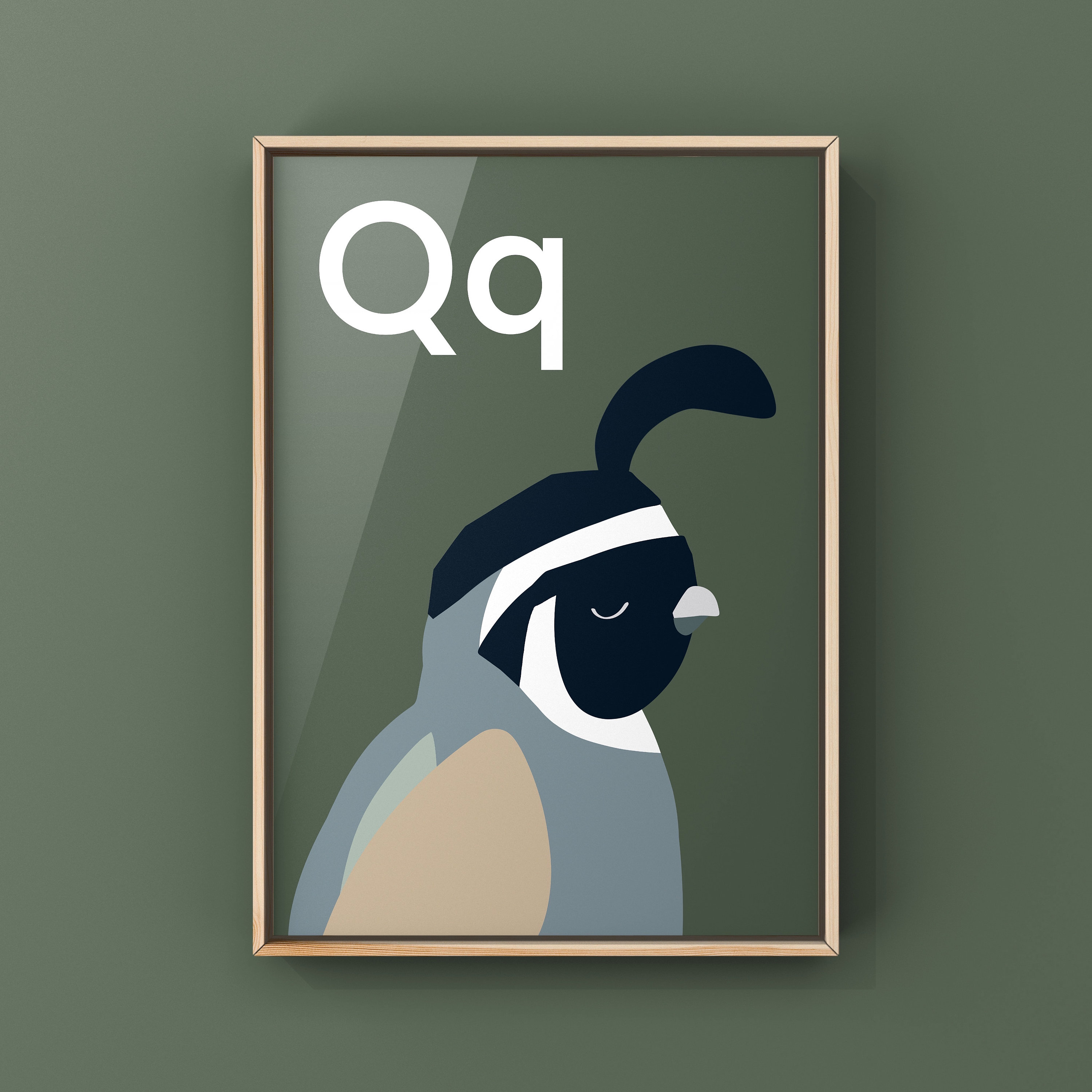 Qq Quail Alphabet Digital Download - Etsy