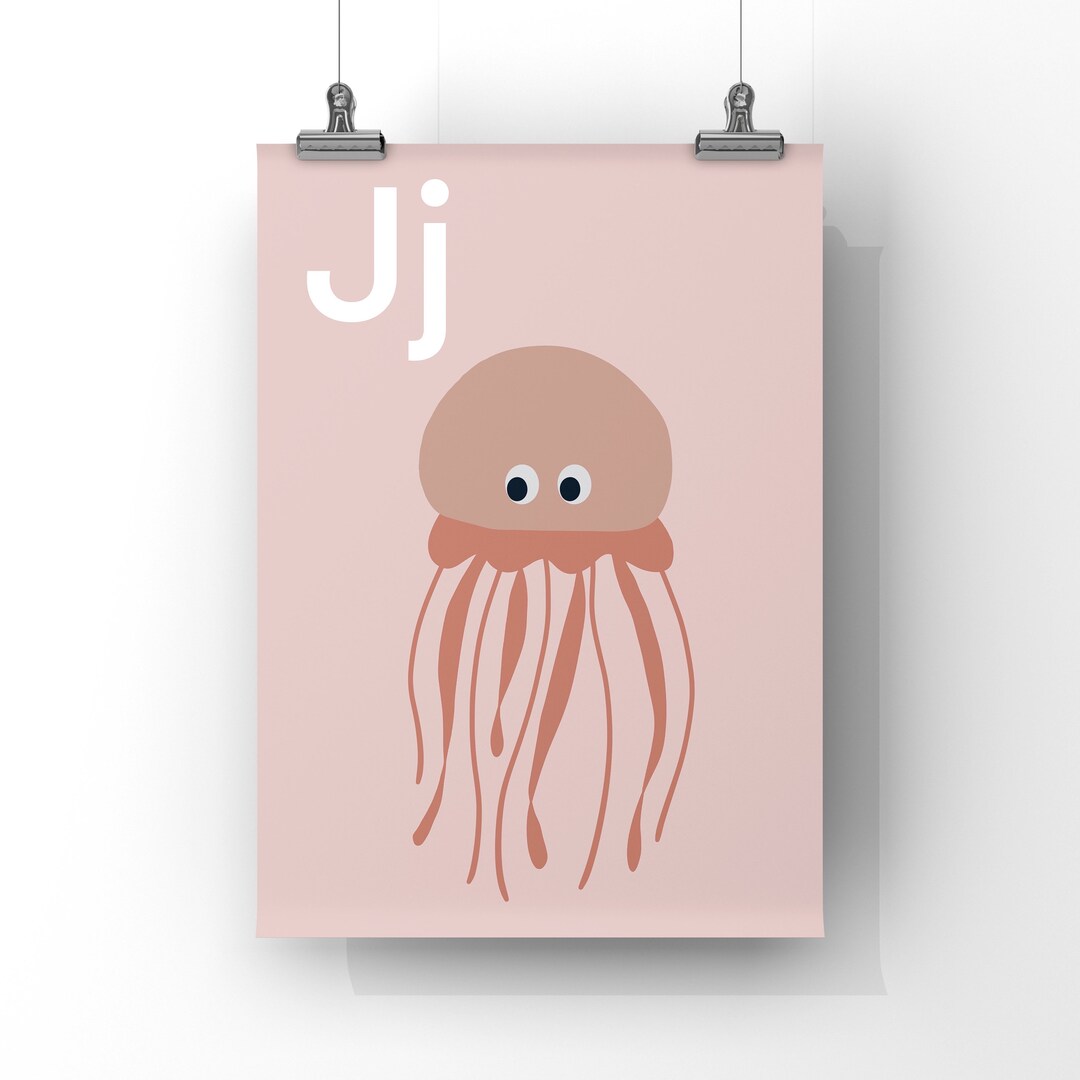 Jj Jellyfish Alphabet Digital Download - Etsy
