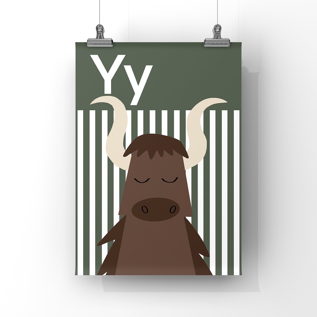 Yy Yak Alphabet Digital Download - Etsy